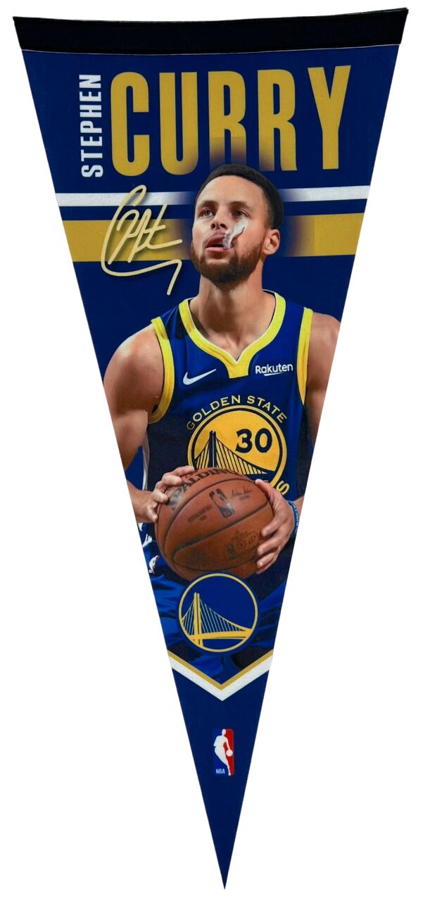 Golden State Warriors basketball nba ball pennants Stephen Curry penna